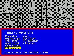 Игры ZX Spectrum > Tiles v2 (1993)(David Robertson) :: Emu-Land.net